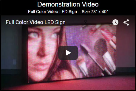 Full Color Video LED Sign Demonstration Video - TV Liquidator Blog