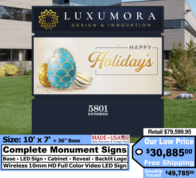 Custom Digital LED Monument Signage for Businesses | TVLiquidator