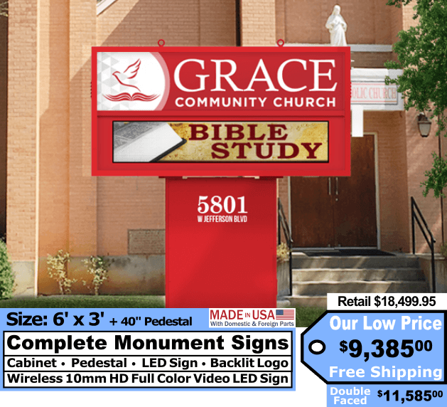 Custom Digital LED Monument Signage for Businesses | TVLiquidator
