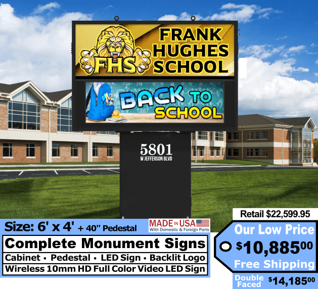 Custom Digital LED Monument Signage for Businesses | TVLiquidator