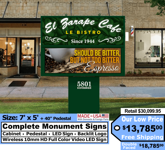 Custom Digital LED Monument Signage for Businesses | TVLiquidator
