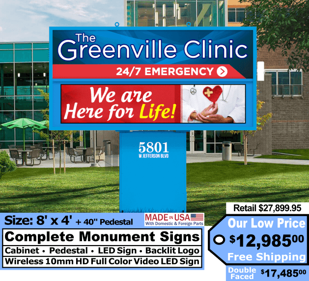 Custom Digital LED Monument Signage for Businesses | TVLiquidator