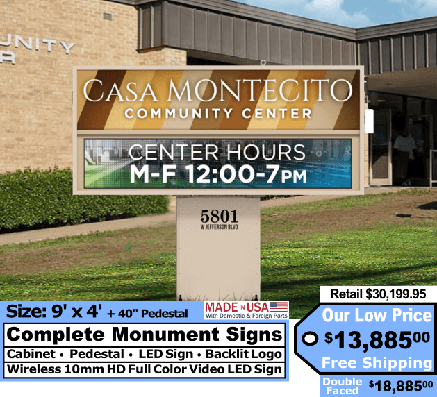 Custom Digital LED Monument Signage for Businesses | TVLiquidator